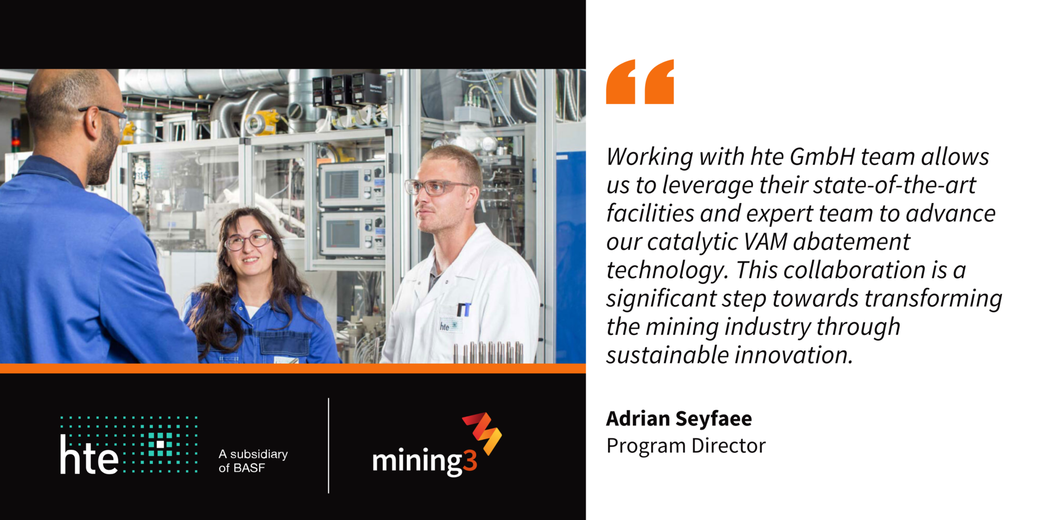 Mining3 and Low Emission Technology Australia partner with hte GmbH to ...